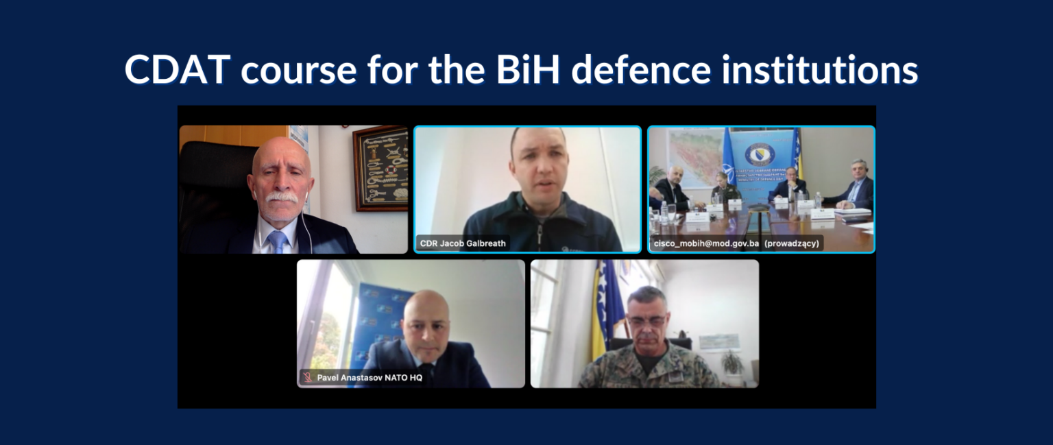 CDAT course for the BiH defence institutions is launched! – DEEP Portal